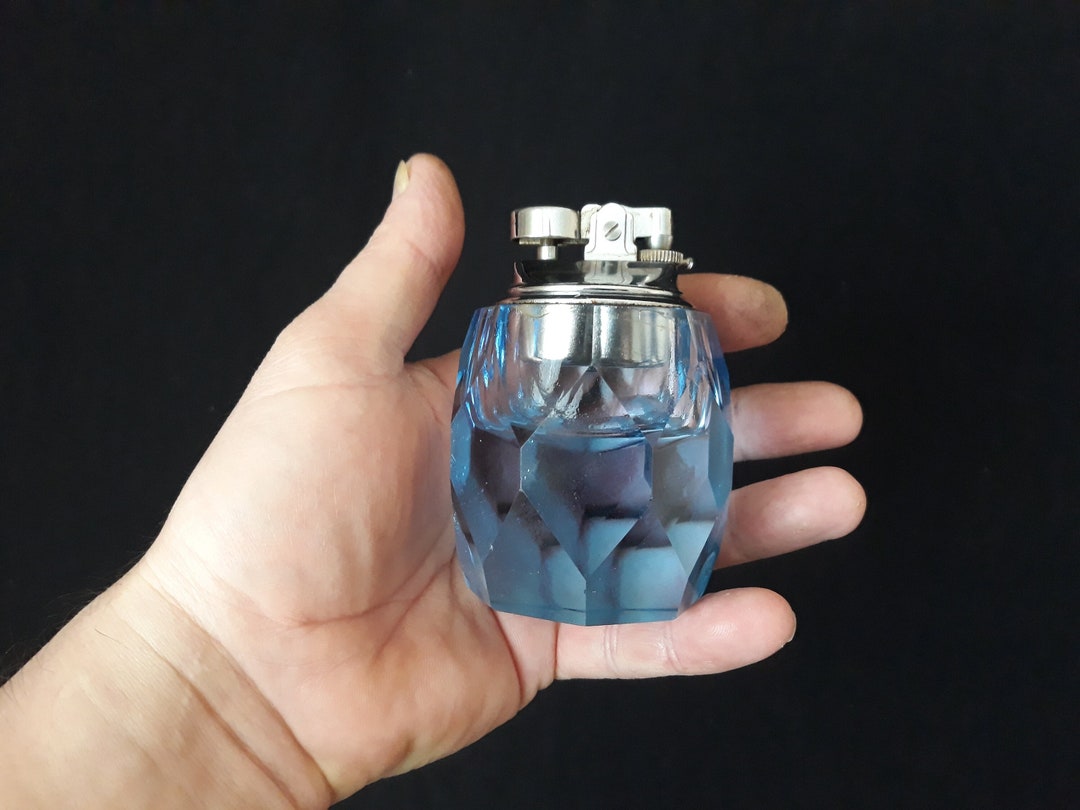 Vintage Crystal Table Lighter, Antique Lighter, Table Lighter ...