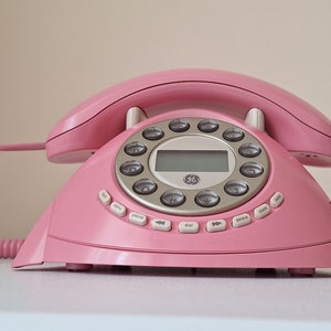 Vintage Rare Retro Pink Home Phone, Pink Phone, Home Phone, Telephone ...