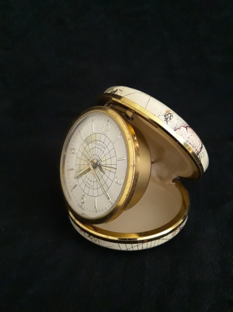 Vintage Clock World Clock Antique Clock Mechanical World - Etsy