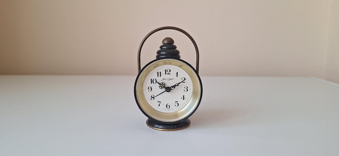 Antique Rare Jerger Alarm Clock, Antique Clock, Vintage Clock, Jerger ...