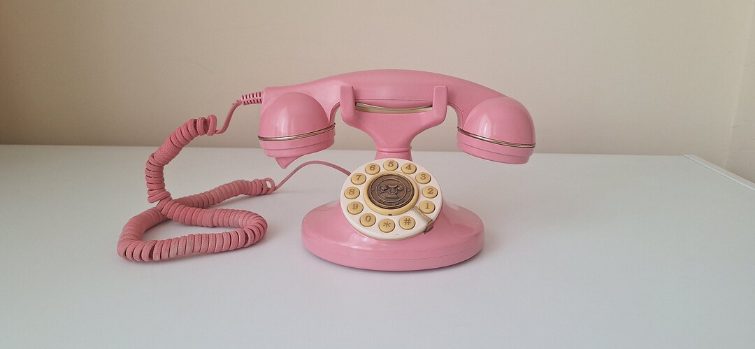 Vintage Rare Retro Pink Home Phone, Pink Phone, Home Phone, Telephone ...