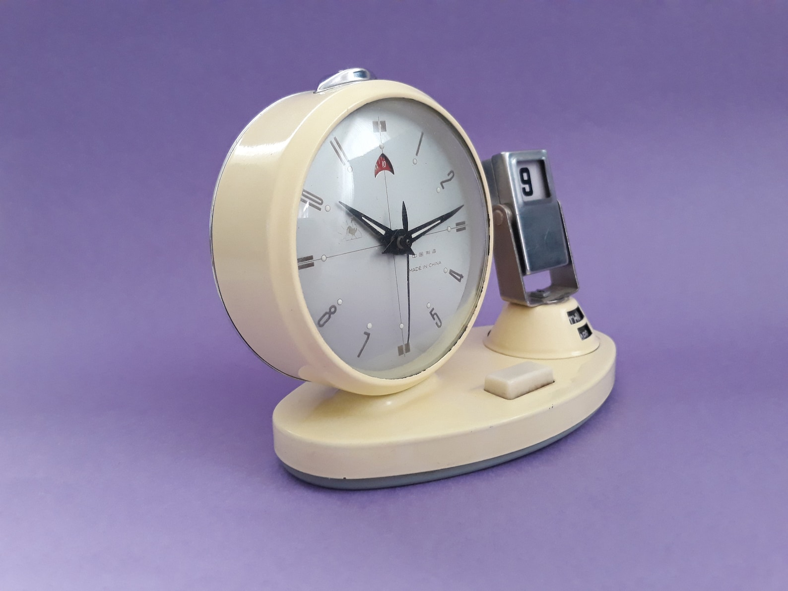 Rare Antique Calendar Alarm Clock Vintage Clock Alarm Clock - Etsy