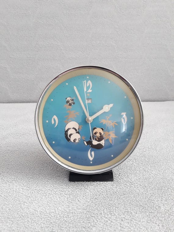 Vintage Clock Mechanical Clock Animated Clock Panda Clock | Etsy