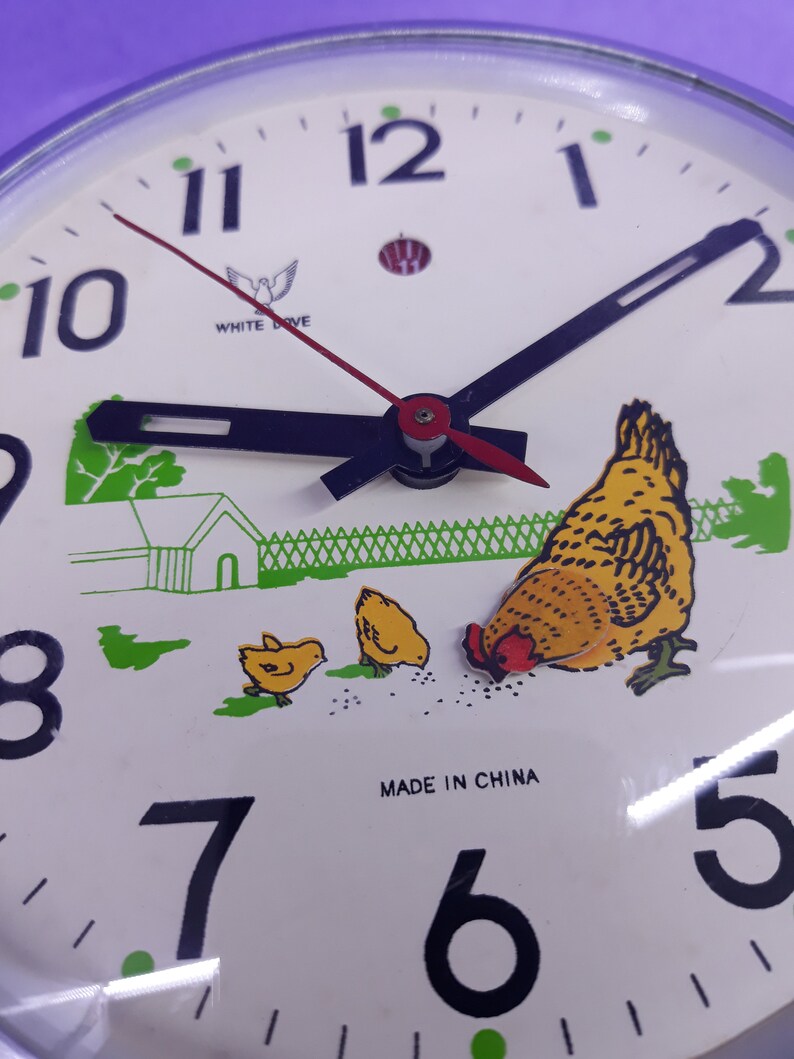 Vintage Clock Mechanical Clock Animated Clock Chicken - Etsy