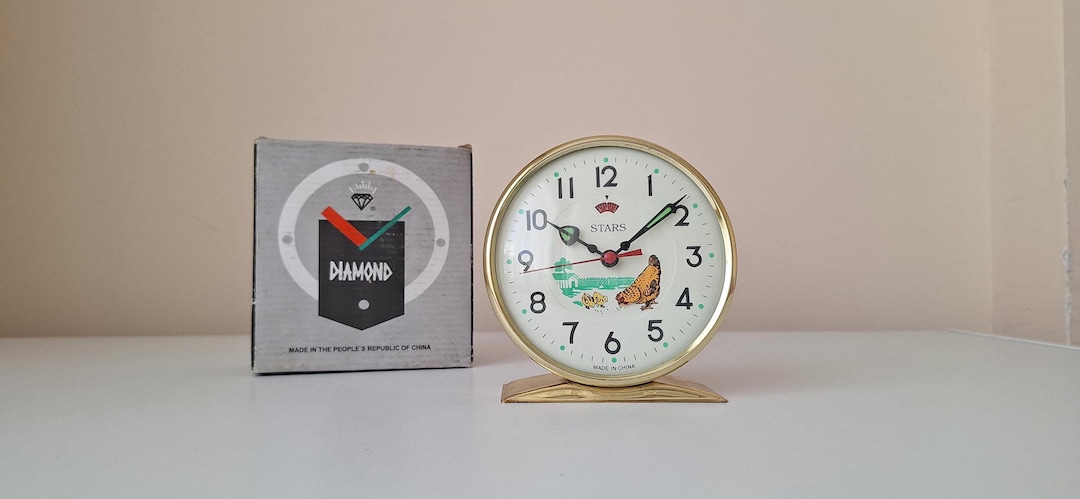 Vintage Clock, Mechanical Clock, Animated Clock, Chicken Clock, Rooster ...