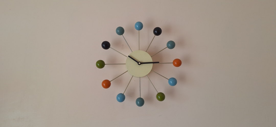 Retro Wall Clock, Wall Electronic Clock, Space Age Clock, Space Age ...