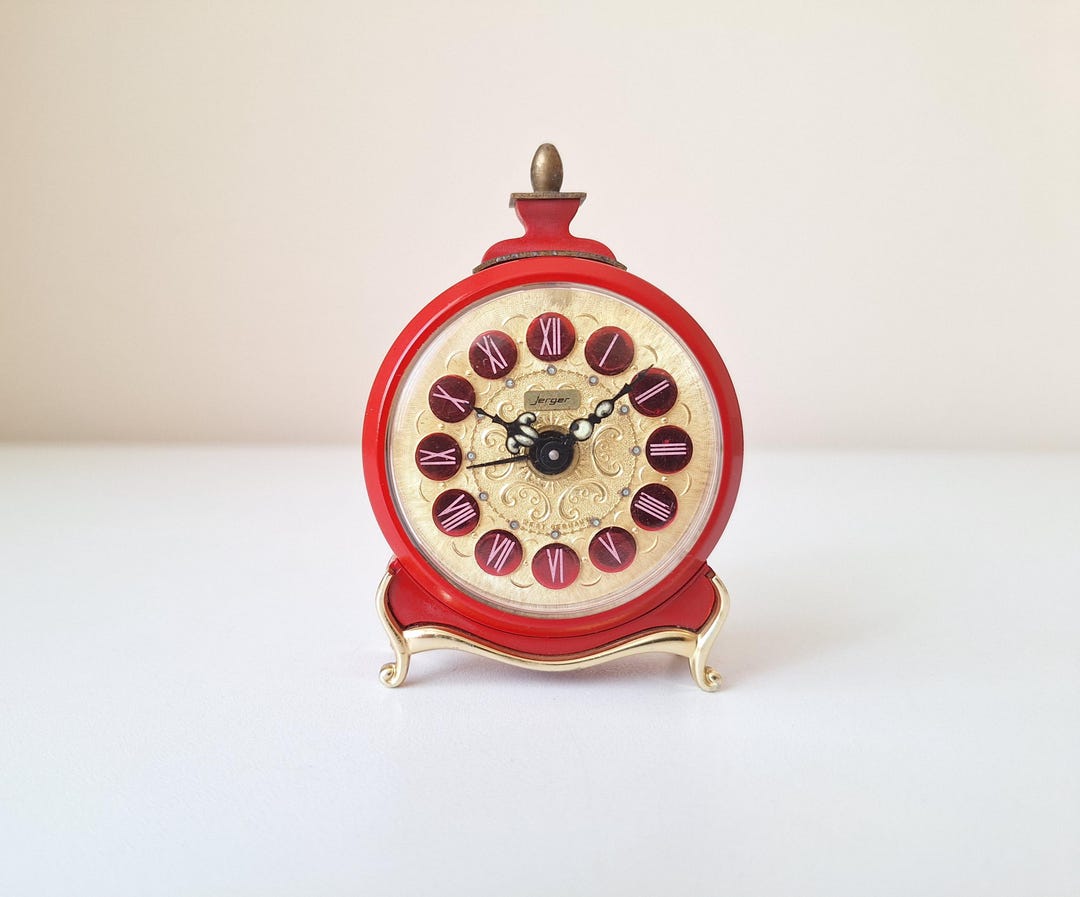Rare Jerger Alarm Clock: Restored 1940s Antique Table Clock - Etsy