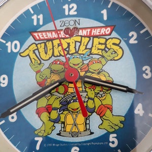 Vintage Clock, Ninja Turtles, Alarm Clock, Ninja Turtle Clock ...