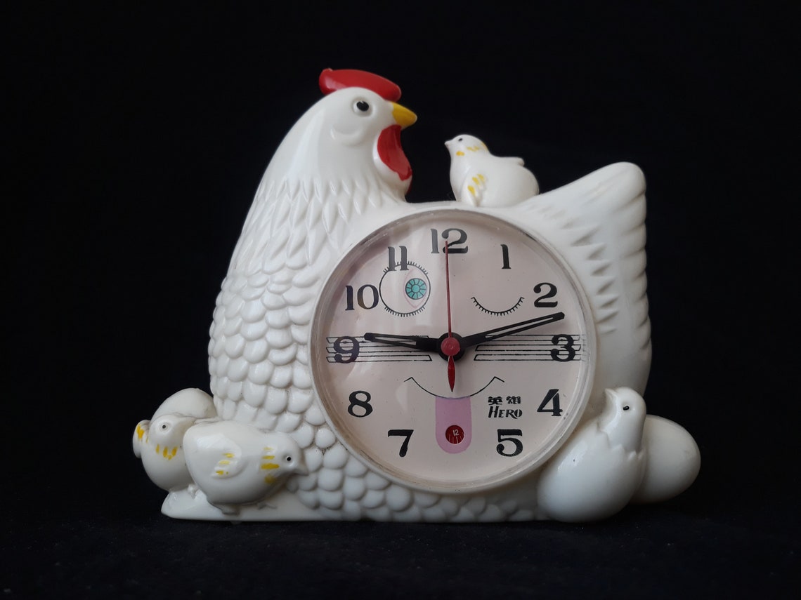 Rare Antique Clock Mechanical Clock Old Clock Chicken - Etsy