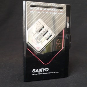 Vintage Sanyo Walkman Cassette Player Rare Sanyo Cassette - Etsy