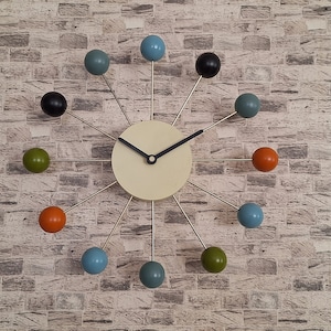 Retro Wall Clock, Wall Electronic Clock, Space Age Clock, Space Age ...