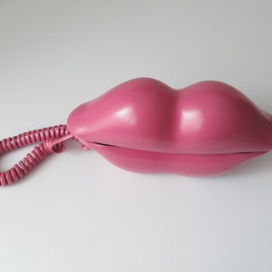 Vintage Lip Phone, Fuchsia Phone, Vintage Pink Phone, Pink Phone Home ...