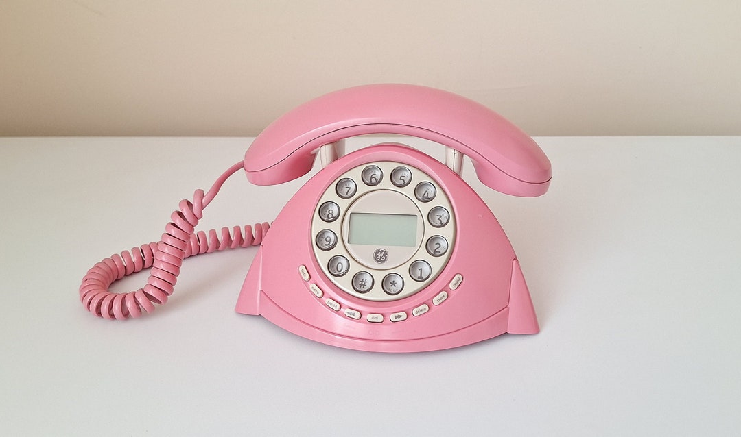 Vintage Rare Retro Pink Home Phone, Pink Phone, Home Phone, Telephone ...