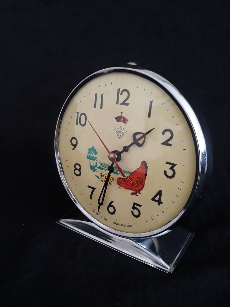 Vintage Clock Mechanical Clock Animated Clock Chicken - Etsy