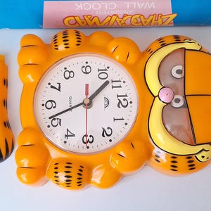 Rare Garfield Wall Clock, Vintage Garfield Wall Clock, Garfield Clock ...
