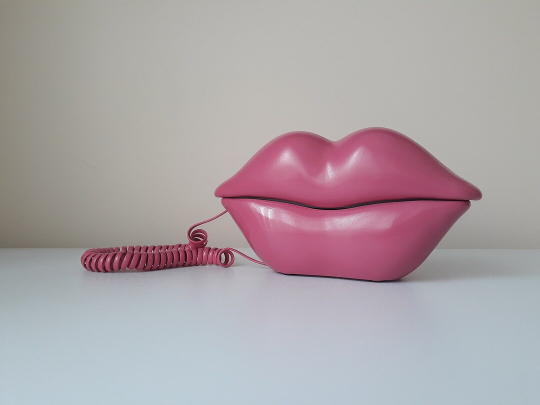 Vintage Lip Phone, Fuchsia Phone, Vintage Pink Phone, Pink Phone Home ...