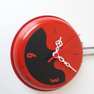 Vintage Clock, Retro Kitchen Clock, Space Age Clock, Kitchen Clock, Pan ...