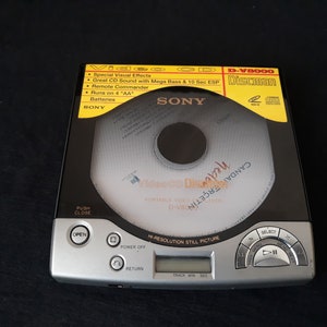 Vintage Sony Discman D-V8000 CD Player - Etsy
