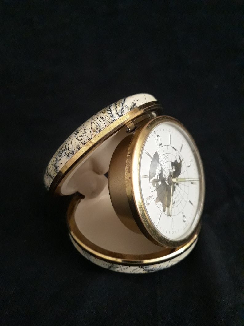 Vintage Clock World Clock Antique Clock Mechanical World - Etsy