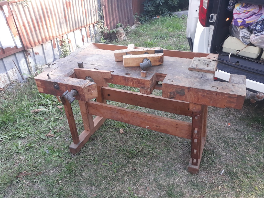 Antique Carpenter Table, Carpenter Table, Vintage Carpenter Table ...