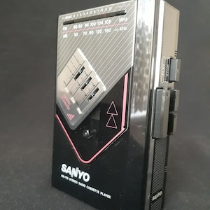 Vintage Sanyo Walkman Cassette Player Rare Sanyo Cassette - Etsy