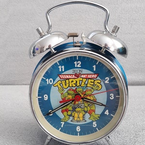 Vintage Clock, Ninja Turtles, Alarm Clock, Ninja Turtle Clock ...