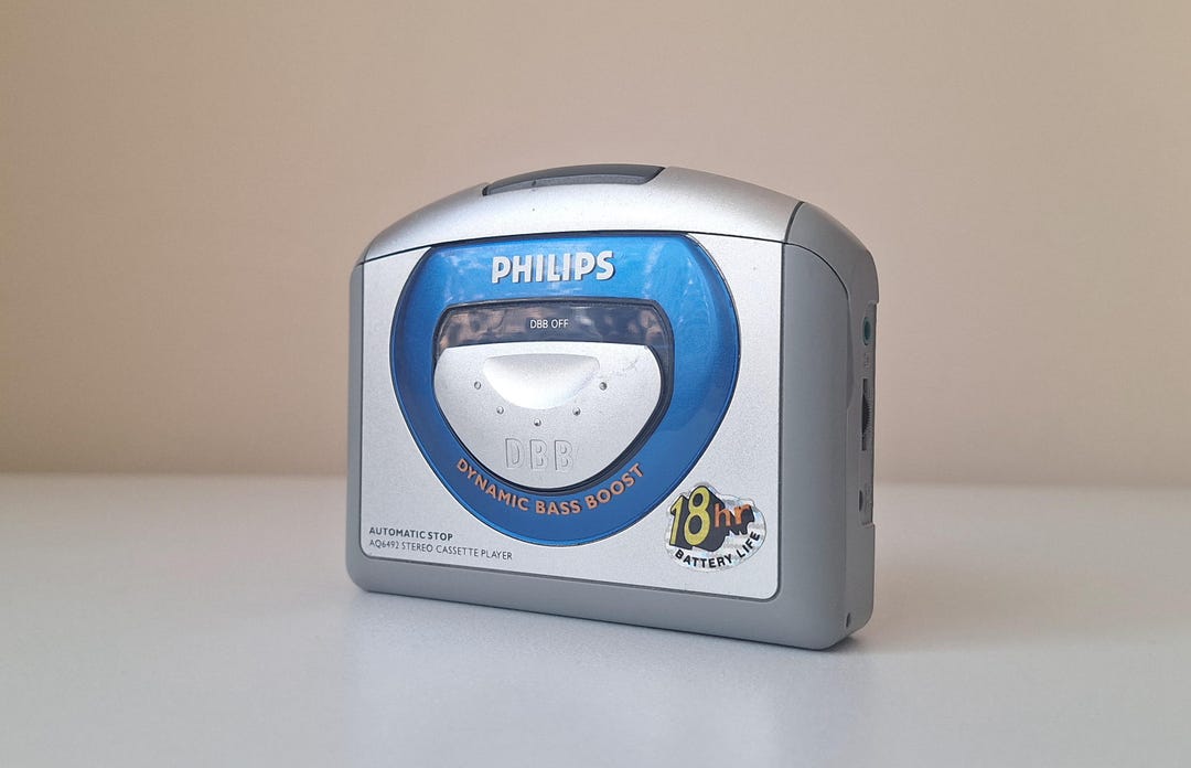 Vintage Rare Philips Walkman Cassette Player, Rare Philips Cassette ...