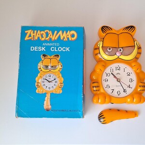 Rare Garfield Wall Clock, Vintage Garfield Wall Clock, Garfield Clock ...