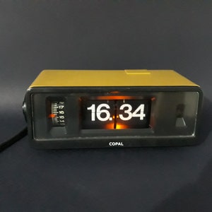 Vintage Copal Clock, Electronic Clock, Copal Clock, Leaf Clock, Space ...