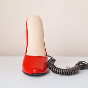 Vintage 1980s Red Shoe Phone: Novelty Home Decor - Etsy