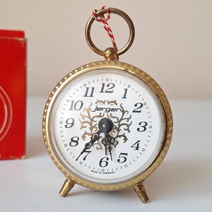 Antique Rare Jerger Alarm Clock, Antique Clock, Vintage Clock, Jerger ...