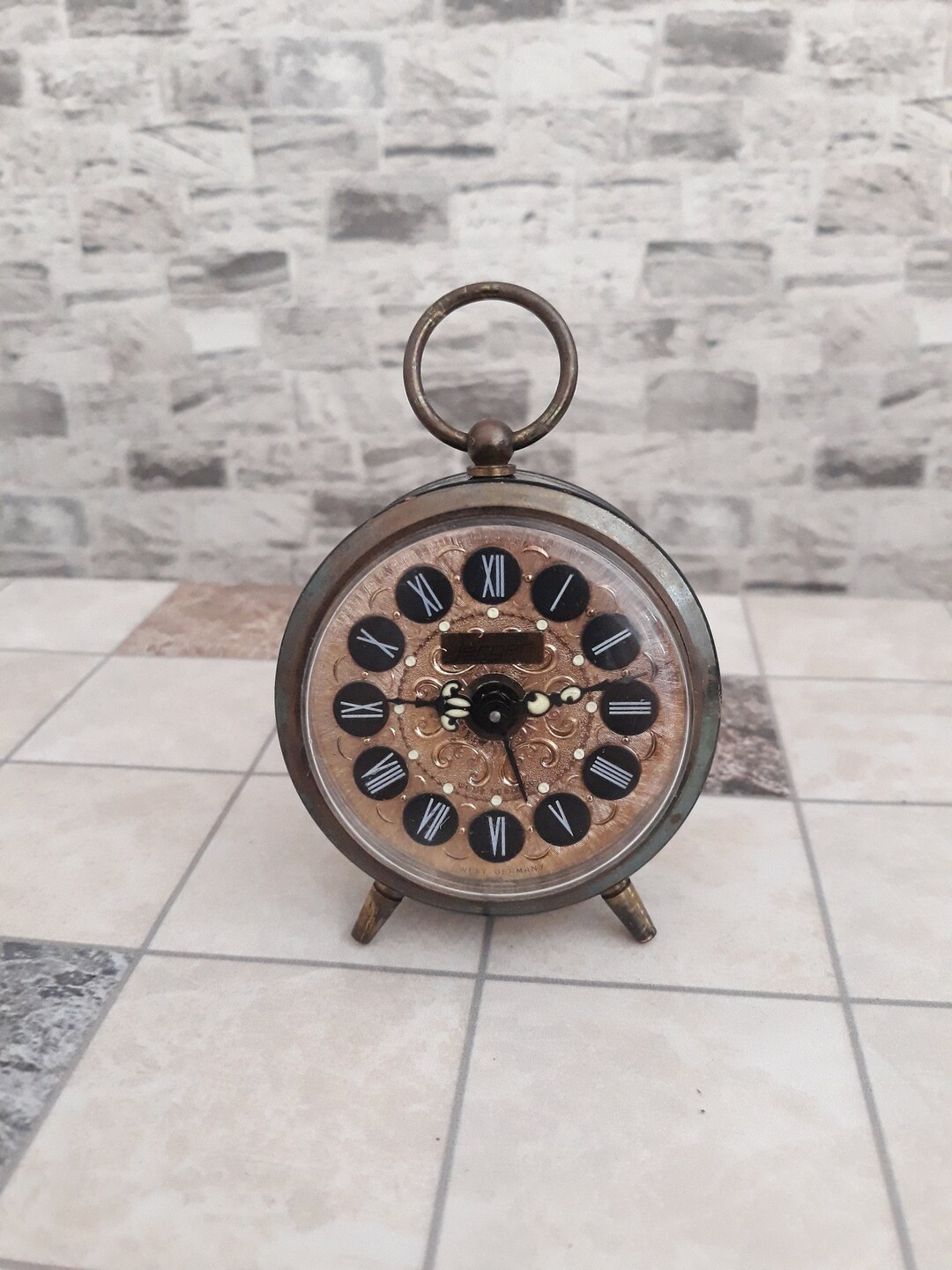 Antique Jerger Alarm Clock: Collectible Desk Clock - Etsy