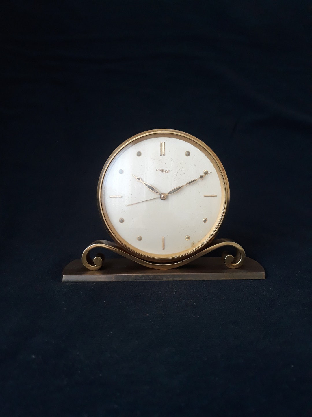 Rare Imhof Alarm Clock, Antique Clock, Imhof 8 Days Clock, Imhof, Clock ...