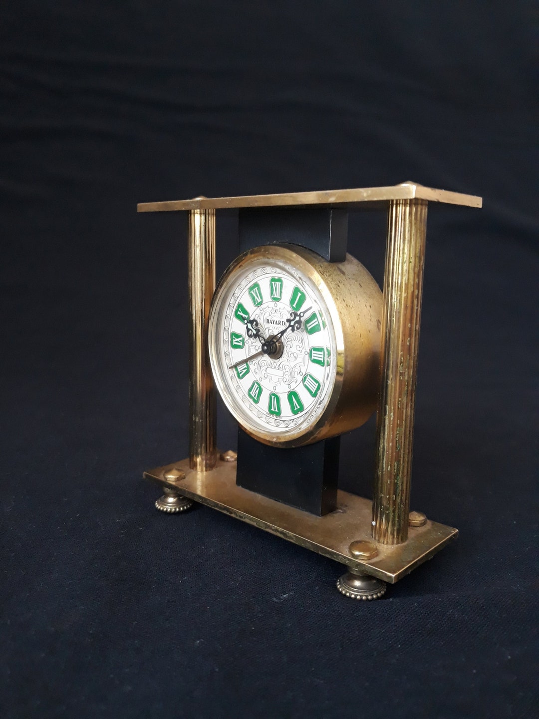 Rare Antique Bayard Alarm Clock, Antique Clock, Vintage Clock, Bayard ...