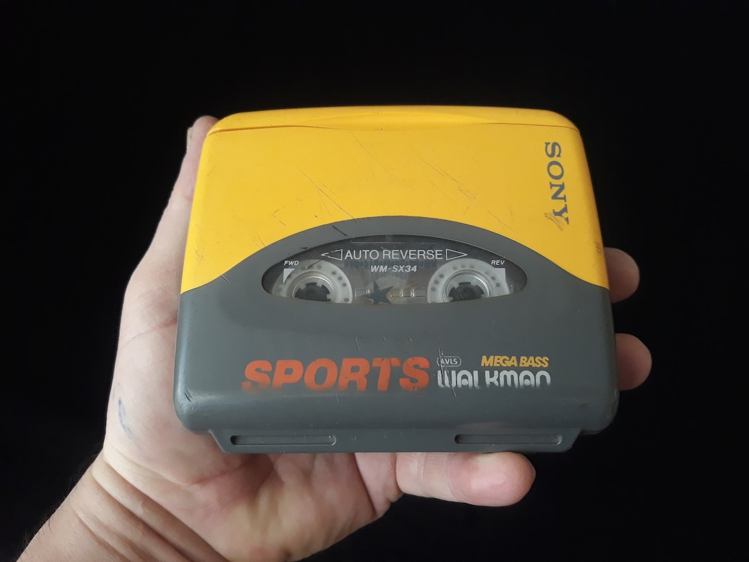 Vintage Rare Sony Sports Walkman Cassette Player, Rare Sony Cassette ...
