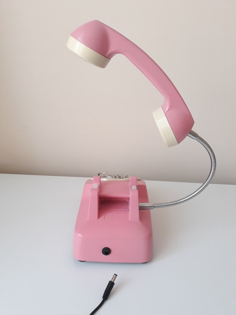 Pink Lamp Lamp Phone Lamp Office Decor Home Decor - Etsy