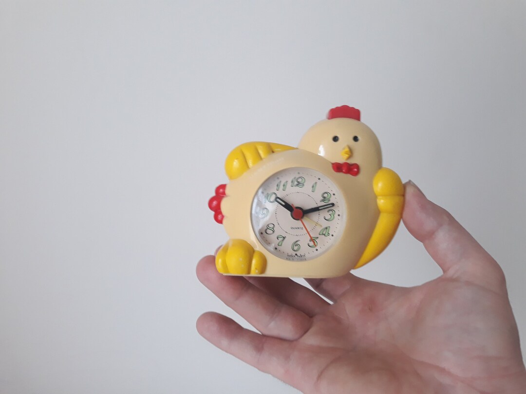 Vintage Rare Clock, Chicken Clock, Rooster Clock, Chick Clock, Alarm ...