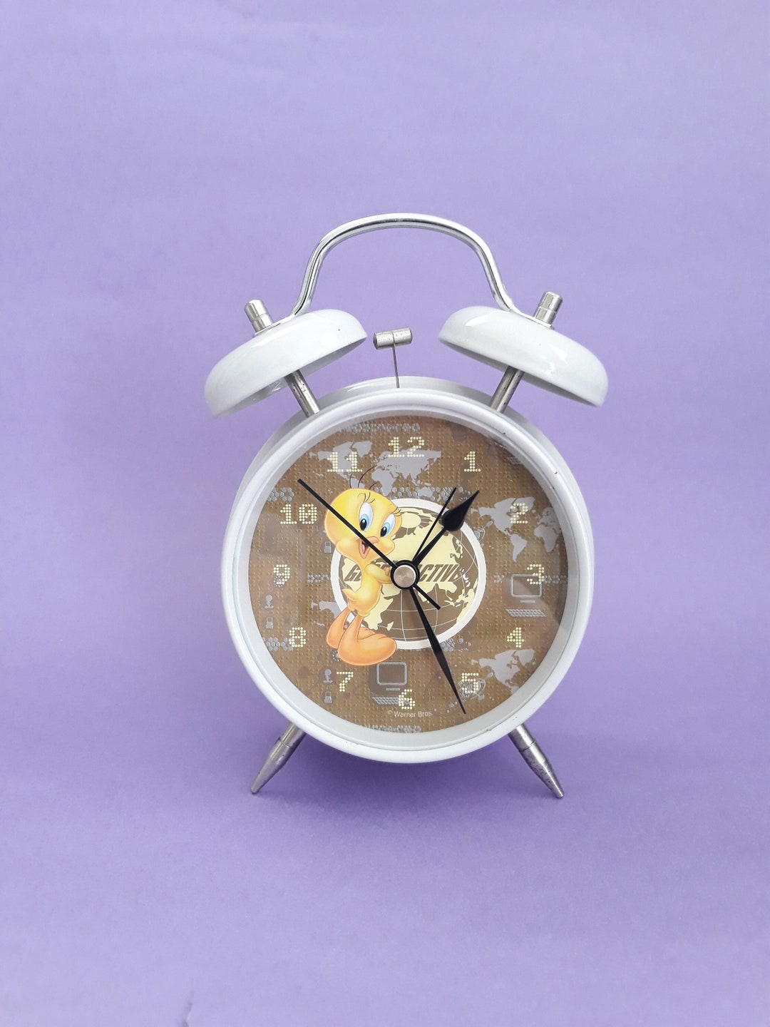 Rare Tweety Alarm Clock, Tweety Table Clock, Tweety Clock, Table Clock ...