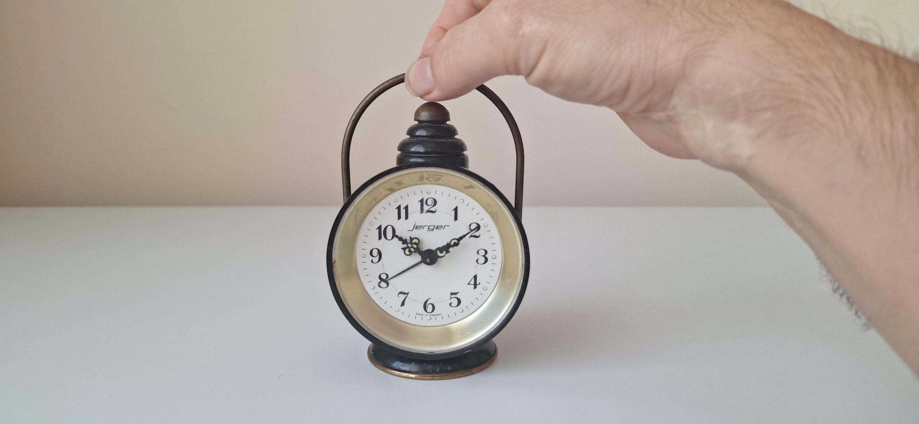 Antique Jerger Mechanical Alarm Clock - 1940s Desk Decor - Etsy