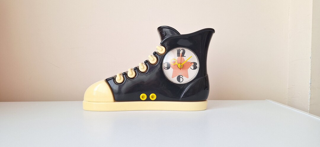 Very Rare Vintage Shoe Clock, Shoe Clock, Sports Watch, Retro Clock ...