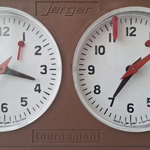 Antique Jerger Chess Clock: Mechanical Tournament Timer, 1960s German ...