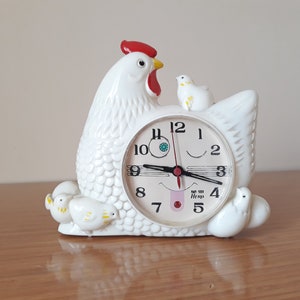 Rare Antique Clock, Mechanical Clock, Old Clock, Chicken Clock, Rooster ...