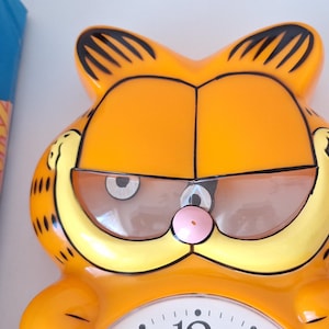 Rare Garfield Wall Clock, Vintage Garfield Wall Clock, Garfield Clock ...