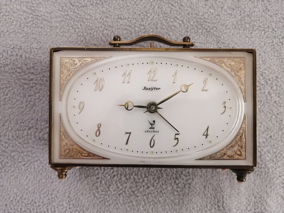 Vintage Clock, Alarm Clock, Antique Clock,jaz Clock,jaz Electric Clock ...