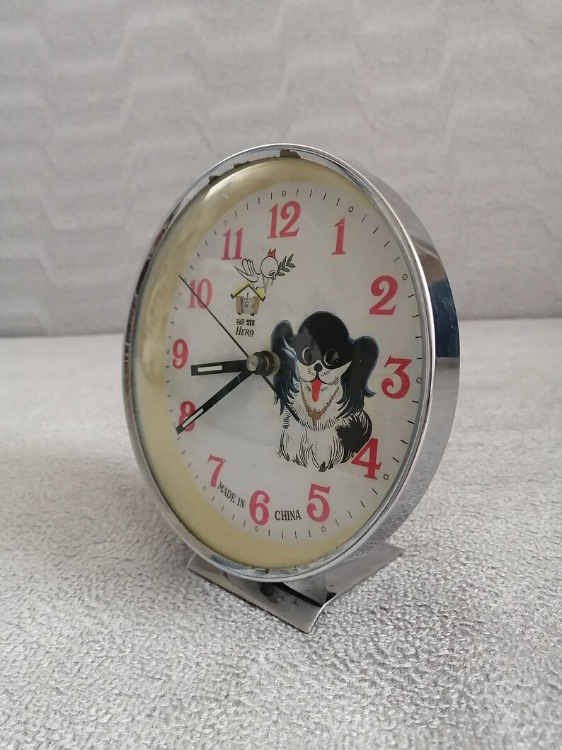 Vintage Clock Dog Clock Antique Clock Clocktable Clock | Etsy