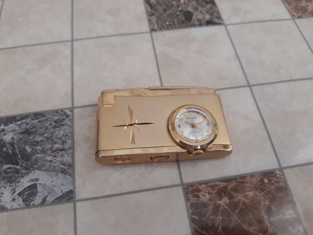 Cigarette Lighter Antique Cigarette Lighter Sensor Stealing Clock ...