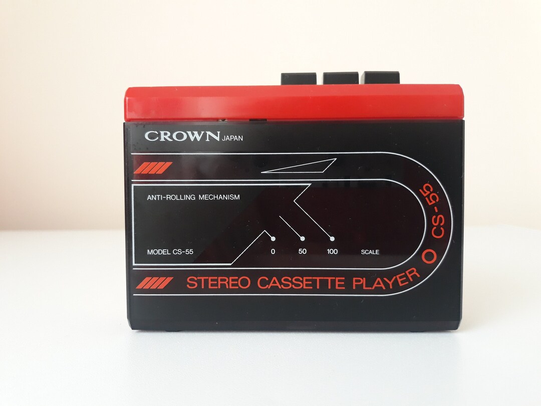 Crown Walkman, Cassette Player, Rare Crown Cassette Player, Collectible ...