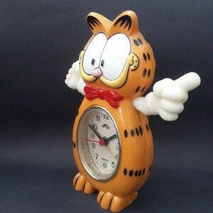 Rare Original Mini Garfield Table Clock, Vintage Garfield Table Clock ...