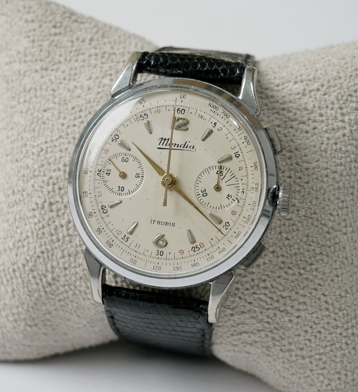 Mondia Chronograph Valjoux 22 Big Case - Etsy