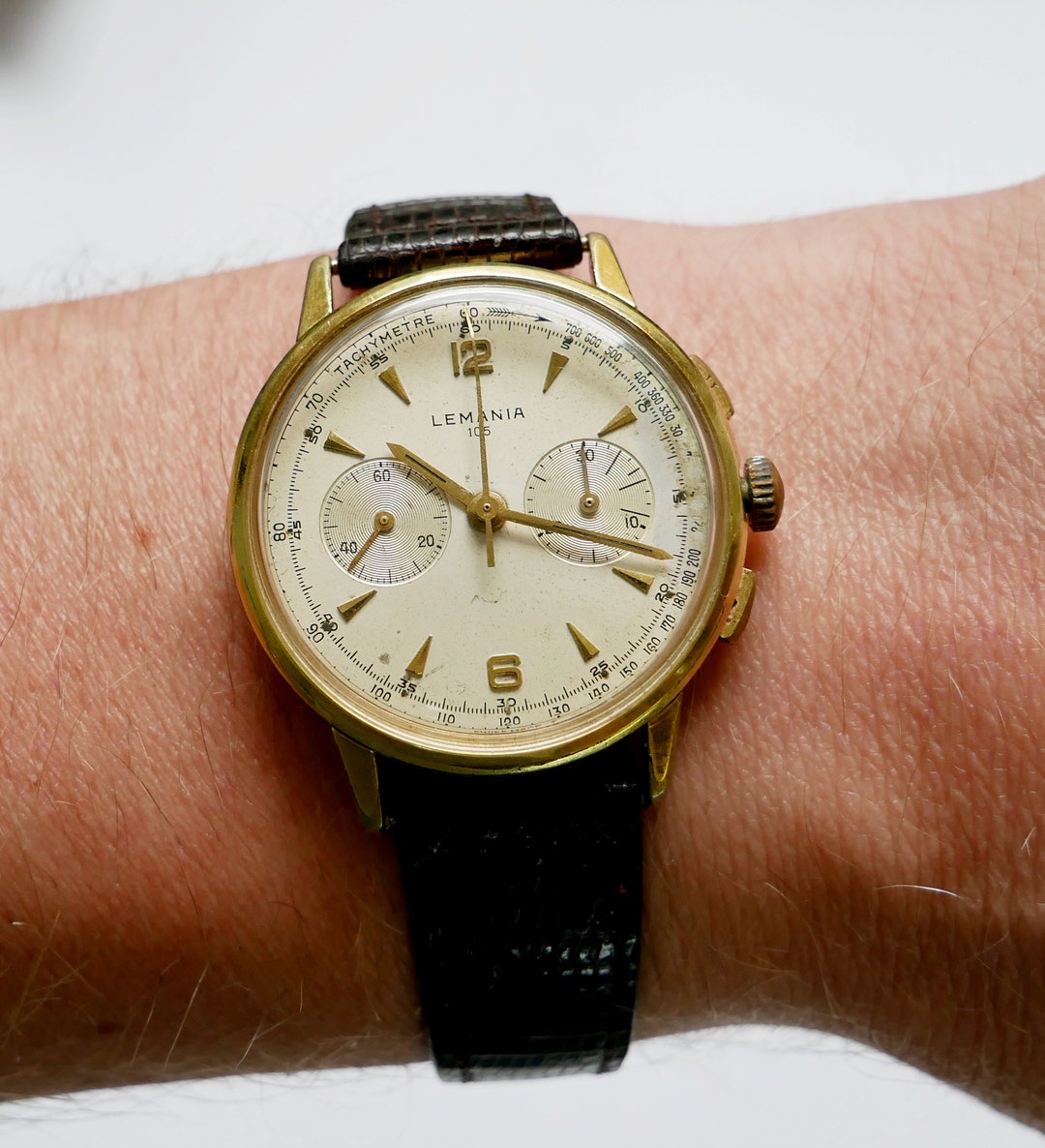Lemania 105 Chronograph Cal. Lemania 1277 - Etsy